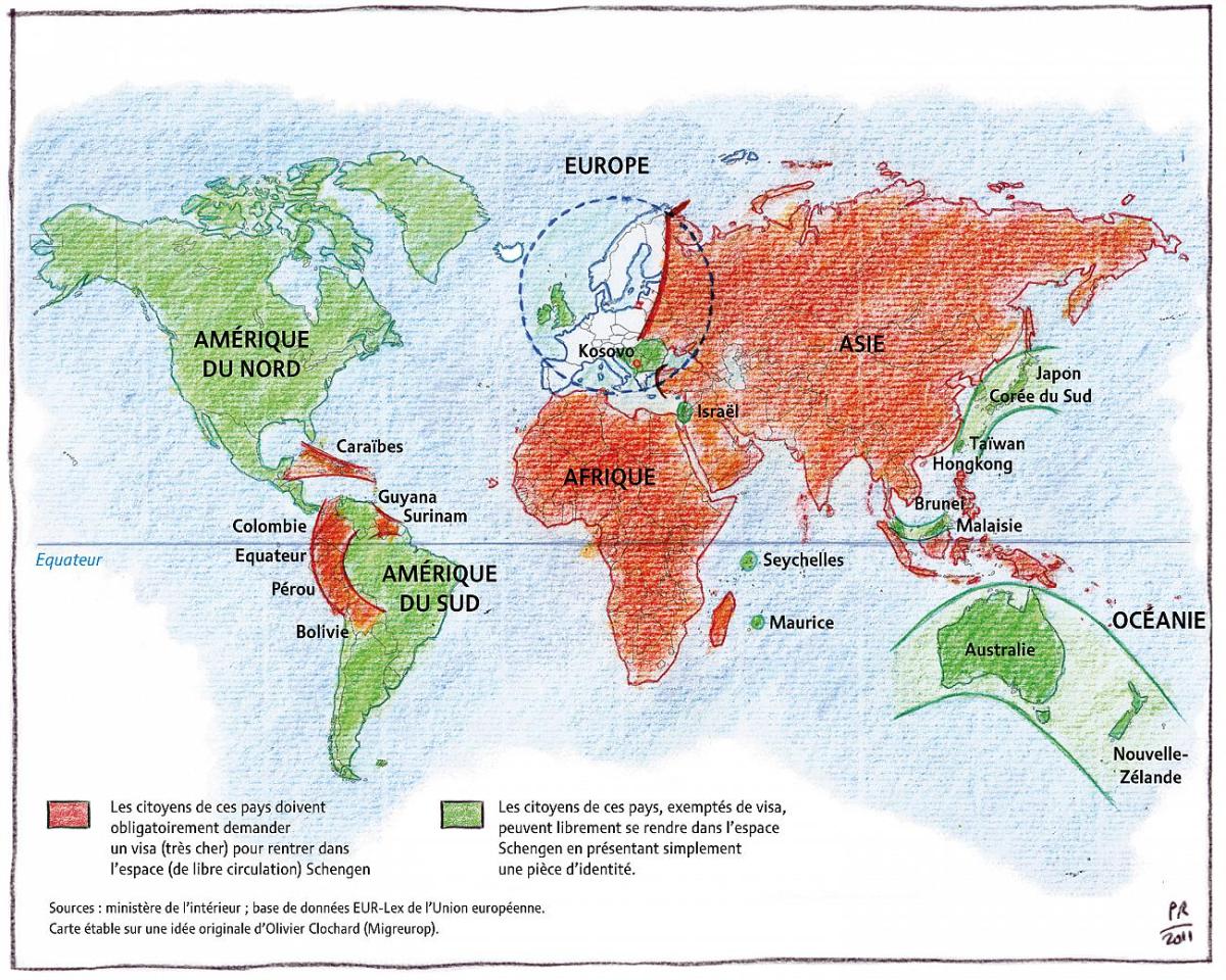 Les inégalités dans le monde à travers la « géopolitique des visas ...